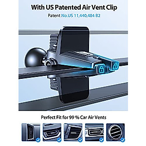 VICSEED Car Phone Holder Mount,[Innovative Mirror Design]Air Vent Phone Mount for Car[Military-grade Stability]Phone Holder Car Easy to Use Car Phone Mount Fit for iPhone 13 14 All Phones & Thick Case