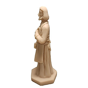Cyberlight St Joseph Statue for Selling House Kit Resin Saint Joseph Figurine for Protecting Home with Instruction Card and House Prayer Complete Set (Beige)