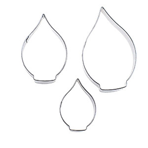 RELAND SUN Calla Lily Flower Metal Cookie Mold Fondant Cake Sugar Craft Pastry Paste Icing Cutting Decoration Baking Tools (petal)