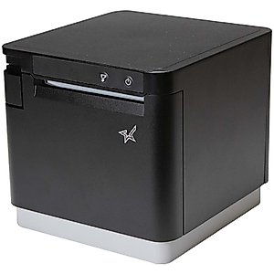 Star Micronics mC-Print3 3-inch Ethernet (LAN) / USB/Lightning/Bluetooth (MFi) Thermal POS Printer with CloudPRNT, Cutter, and External Power Supply - Black