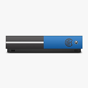 Head Case Designs Officially Licensed Inter Milan Blue and Black Full Logo Matte Vinyl Sticker Gaming Skin Case Cover Compatible With Xbox One S Console