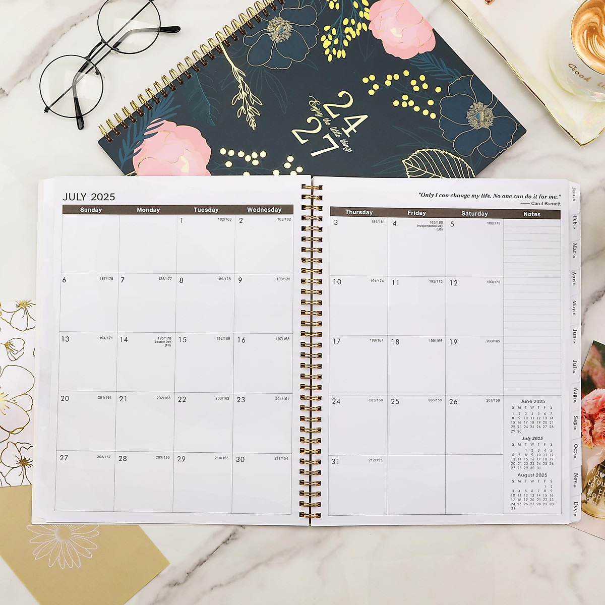 2024-2027 Monthly Planner/Calendar - July 2024 - June 2027, 3 Year Monthly Planner 2024-2027, 9'' x 11'', 36 Monthly Tabs, Pocket, Note Pages