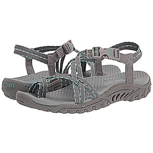 Skechers Women's Sporty Sandal Sport, Gray, 8