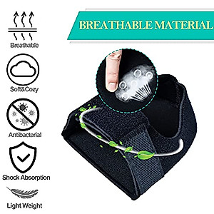 Plantar Fasciitis Heel Cups, Heel Cups for Heel Pain(4PCS), Heel Protectors for Plantar Fasciitis Relief, Adjustable Heel Pads for Heel Pain Relief, Achilles Tendinitis, Heel Spur (Black, L Size)