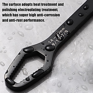FUYGRCJ 4pcs Self-Tightening Multifunctional Wrench Set, 8-22mm, Chrome Vanadium Steel