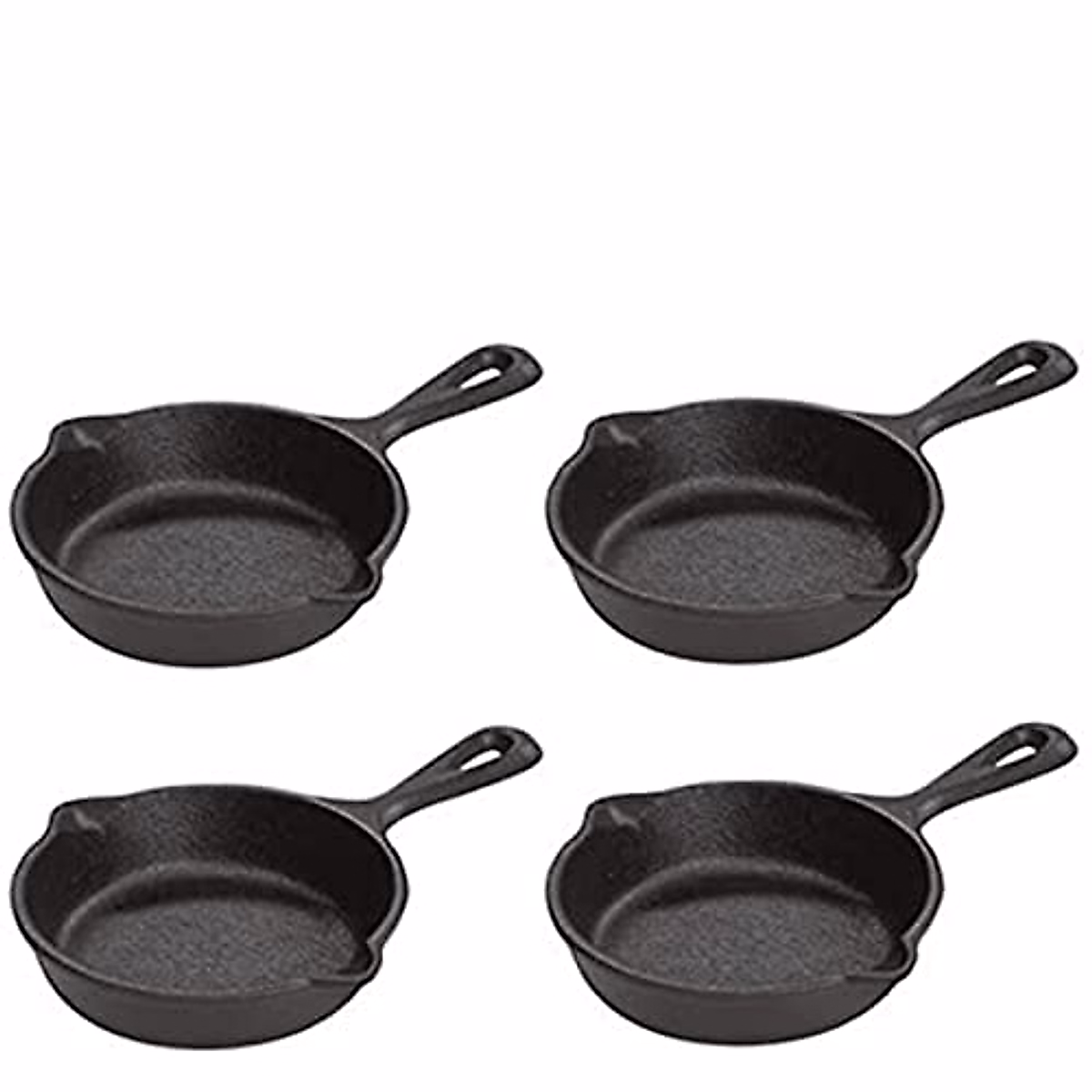 Bruntmor Pre-Seasoned Cast Iron Pan 3.5 Inch Mini Skillet Bundle - Nonstick Frying Pan Heavy Duty Cast Iron Pot | Chef Quality Pans for cooking |For Indoor & Outdoor Use Grill, Stovetop, Oven Safe