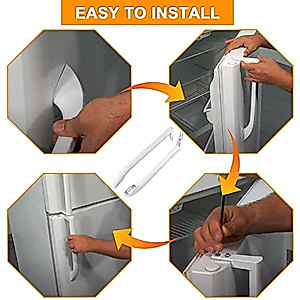 LEFITPA Replacement 5304506469 17" Door Handle for Crosley for Frigidaire for Gibson for Kelvinator Refrigerator AP6036330 5304504507 5304486359 5304497105 242059501 242059504 (Right)