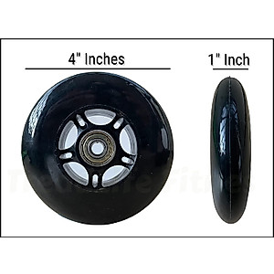 TreadLife Fitness Elliptical Replacement Wheel - Part Number 205979 - Compatible with NordicTrack CXT 980 Ellipticals (2 - Pack)