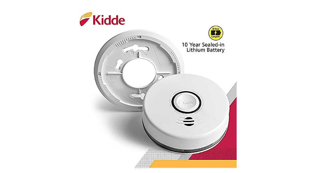 Kidde Smoke Detector: 10-Year Battery, Voice Alert