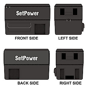 Setpower Insulated Protective Cover For RV45D & RV60D Insulated Transit Bag 12 Volt Portable Refrigerator Cover