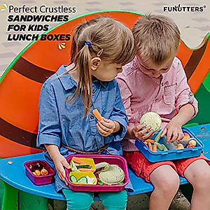 FUNUTTERS Sandwich Cutter and Sealer, 3.75'', Uncrustables Maker, Sandwich Decruster and Sealer for PB&J Crustless Sandwiches