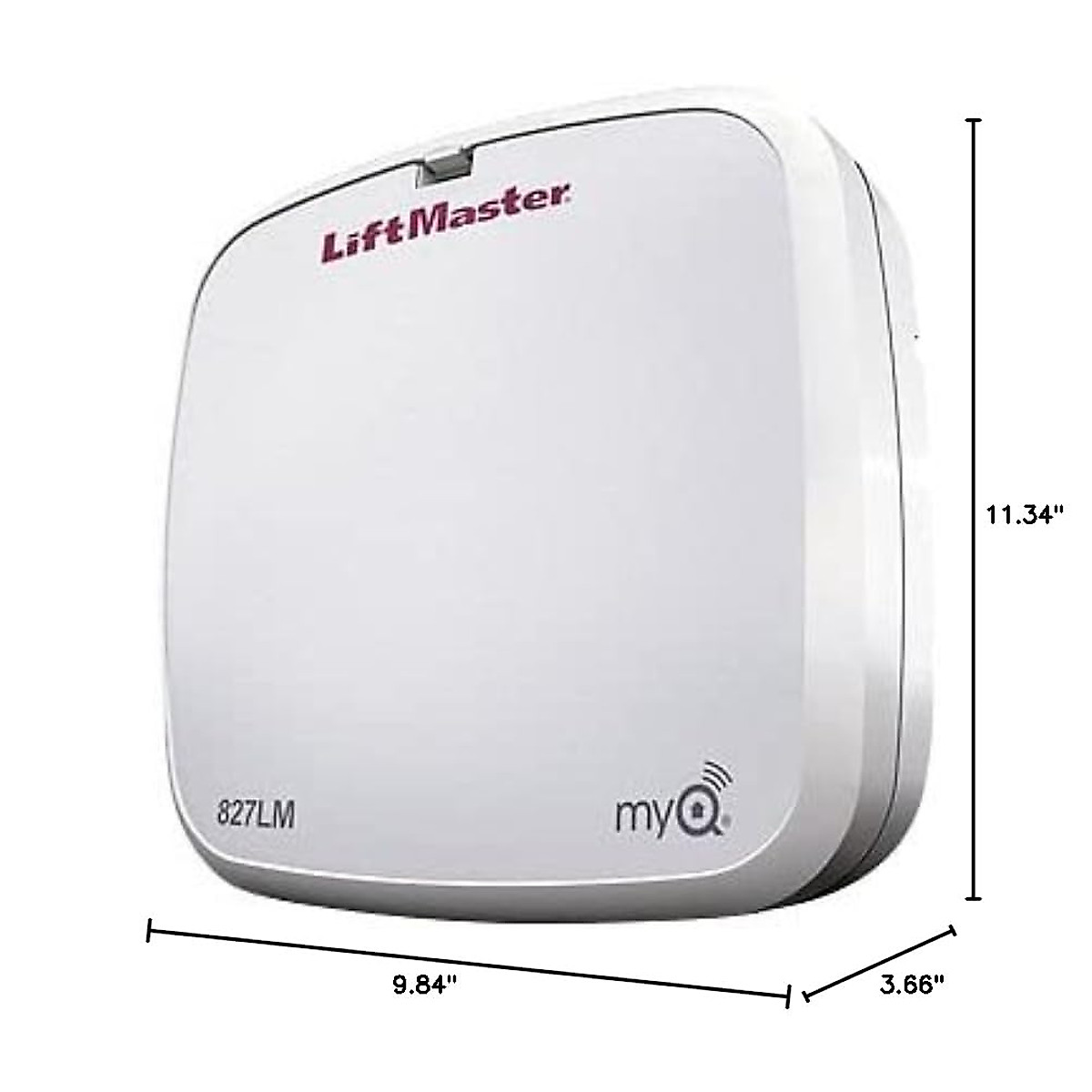 LiftMaster 827LM Ceiling or Wall Mounted MyQ Remote 1500 Lumens LED Garage Light with Timer-to-Close