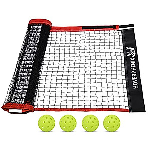 Pickle Ball Replacement Net 22ft x 3ft for Indoor and Outdoor Fits for Most Free-Standing Pickle Ball Frame Come with 4 Outdoor Pickle Balls (Net Only)