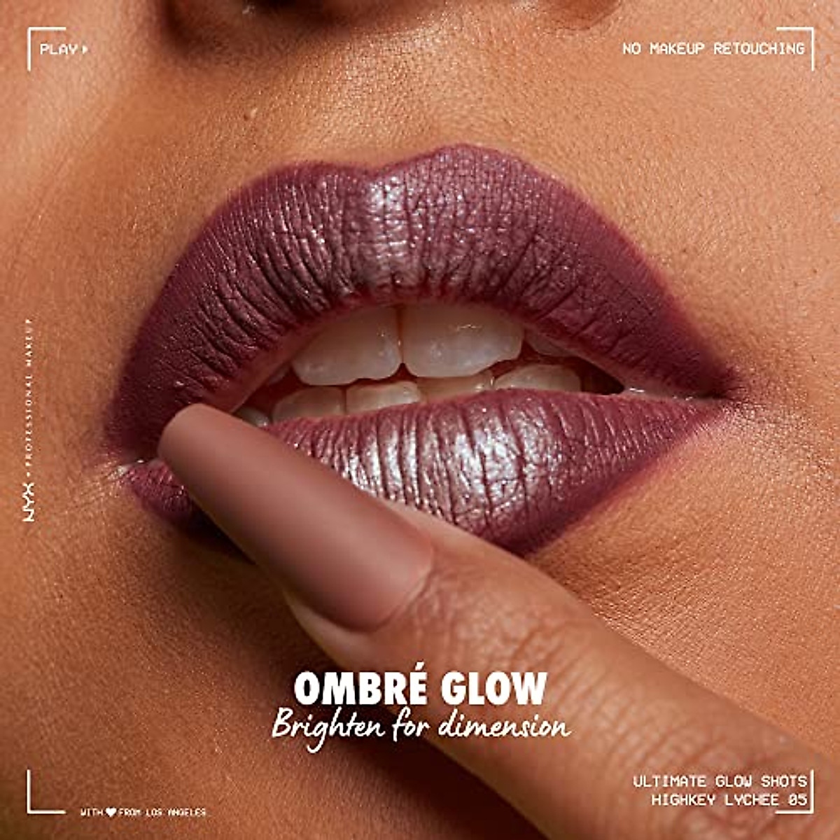 NYX PROFESSIONAL MAKEUP Ultimate Glow Shots, Liquid Eyeshadow, Long-Lasting Shimmer Eye Shadow with Vitamin C - Highkey Lychee