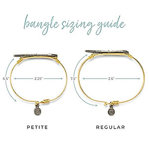 Luca + Danni Hummingbird Bangle Bracelet For Women - Silver Tone Regular Size Made in USA