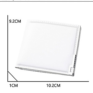 TPSTBAY Anime Short Wallets Cartoon ID Card Holder Small Money Bags Pu Leather Men White Purse (2)