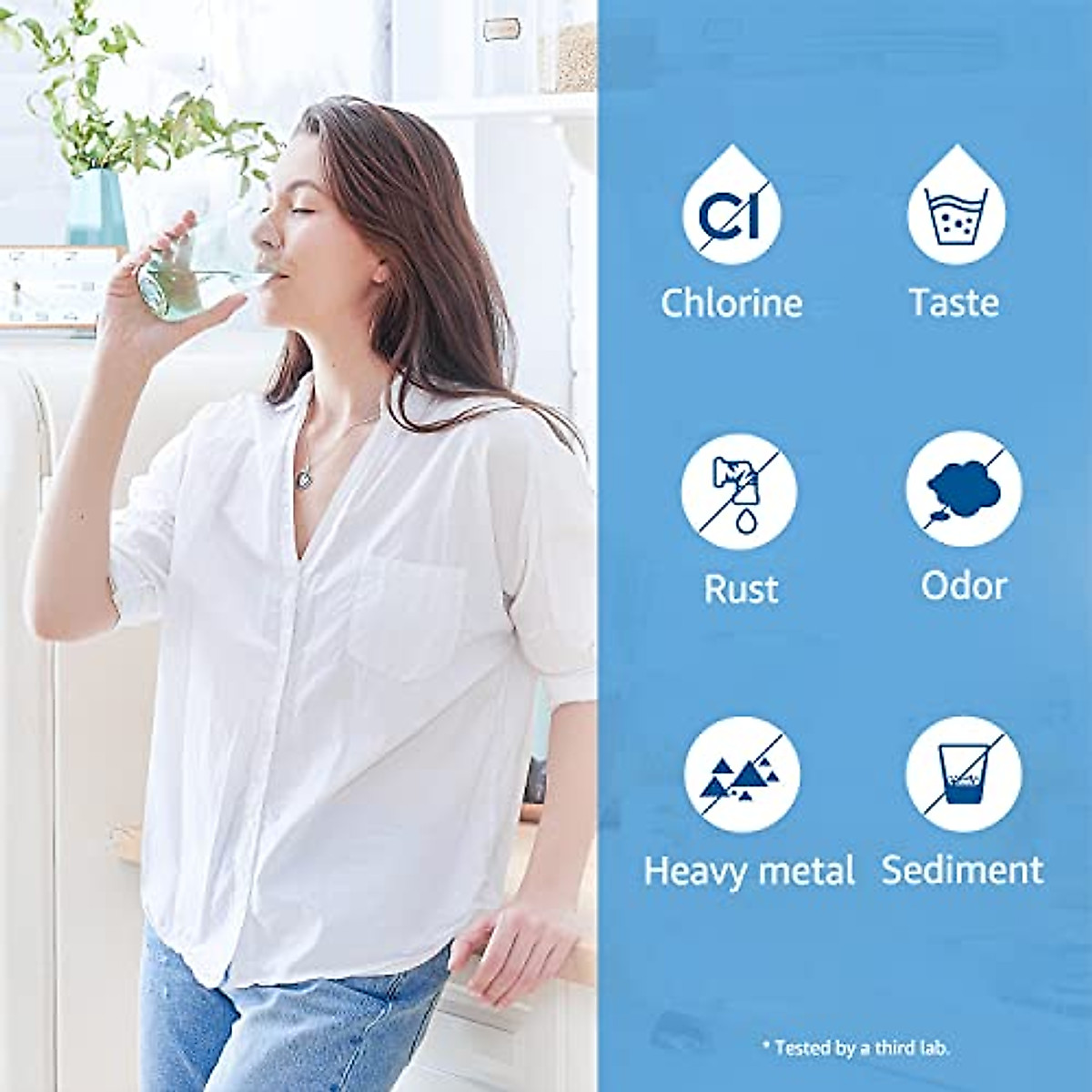 Waterdrop 3US-AF01 Under Sink Water Filter, Replacement for Standard Filtrete® 3US-AF01, 3US-AS01, Aqua-Pure AP Easy C-CS-FF, WHCF-SRC, WHCF-SUFC, WHCF-SUF, NSF/ANSI 42 Certified, Pack of 3