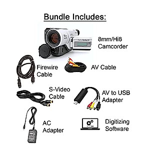 Tech Collector 8mm Camcorder and 8mm Tape Player, Playback and Transfer Old 8mm Tapes