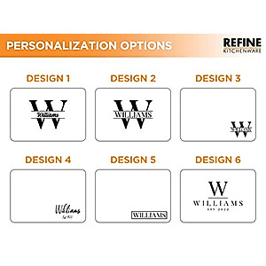 Refine Kitchenware Personalized Cutting Board, USA Made Custom Monogrammed Cutting Board, Custom Christmas Gift, Personalized Charcuterie Board