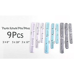 luckylibra Baby Shower Decorations For Boy, B-O-Y Transparent Balloon Boxes & Latex Balloons & It is a Boy Banners & Elephant Garland & Paper Lantern & Paper Flower Pom Poms （Grey Blue White ）