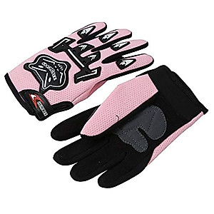 SLMOTO DOT Youth & Kids Motocross Offroad Street Helmet Pink Butterfly Motorcycle Youth Helmet Dirt Bike Motocross ATV Helmet+Goggles+Gloves Medium