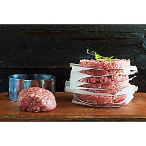 Kitchen Geeks Hamburger Patty Paper - 1000 Wax Paper 5.5 x 5.5 Inch Square Sheets For Burger Press Maker Patties, Baking, Candy