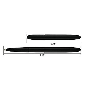 Engraved/Personalized Fisher Bullet Space Ballpoint Pen Collection with Gift Box (Matte Black) - 400B - Custom Engraving with your Name