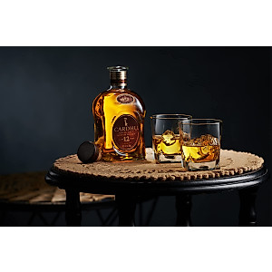 Red Series 10 oz. Square Double Old Fashioned Glass (Set of 4)