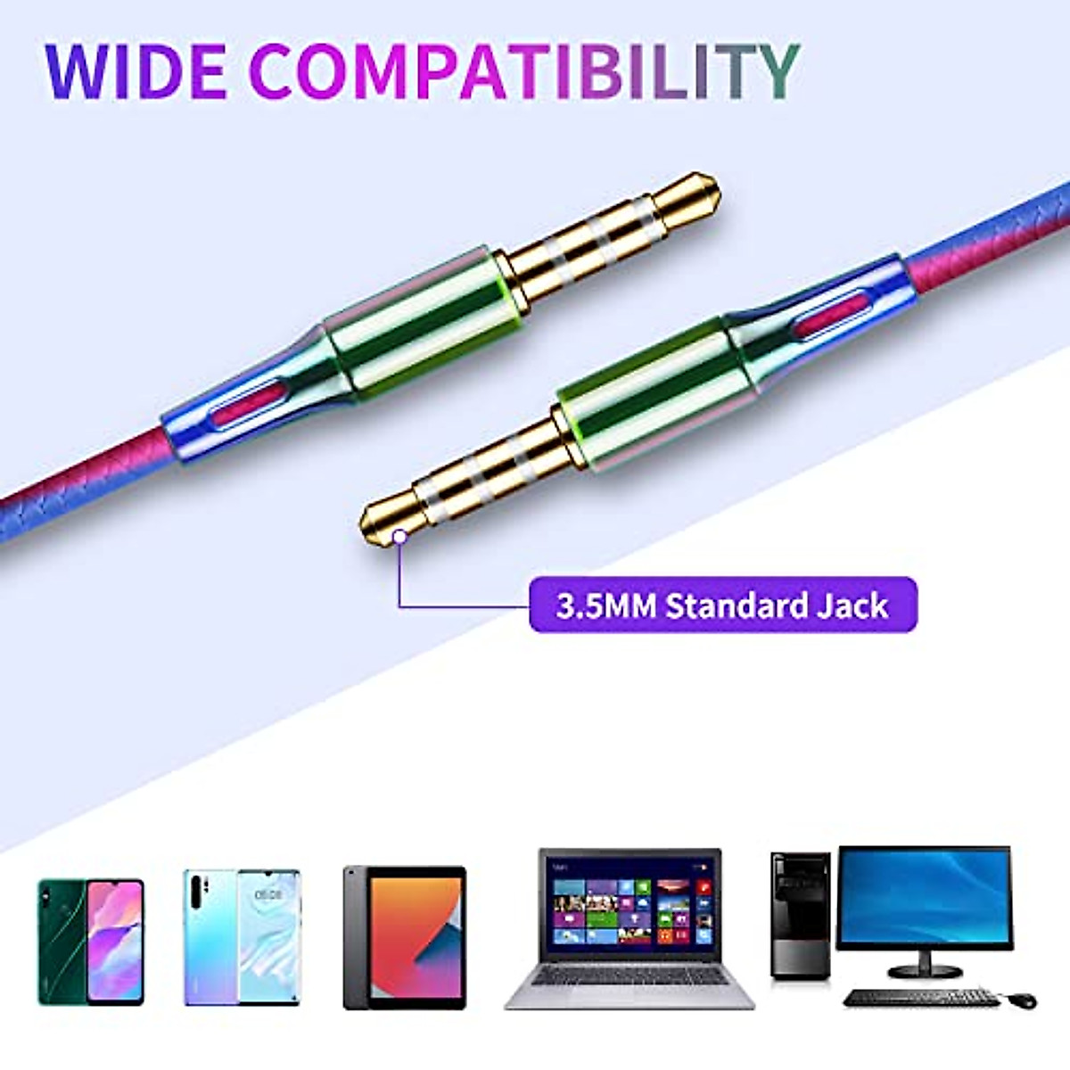 Vofolen Wired Headphones with Mic, Wired in Ear Ear Buds with 3.5mm Standard Headphone Jack, Plug in Earphones with Volume Control for School Kids, Earbuds Wired for Ipad Android Computer Laptop