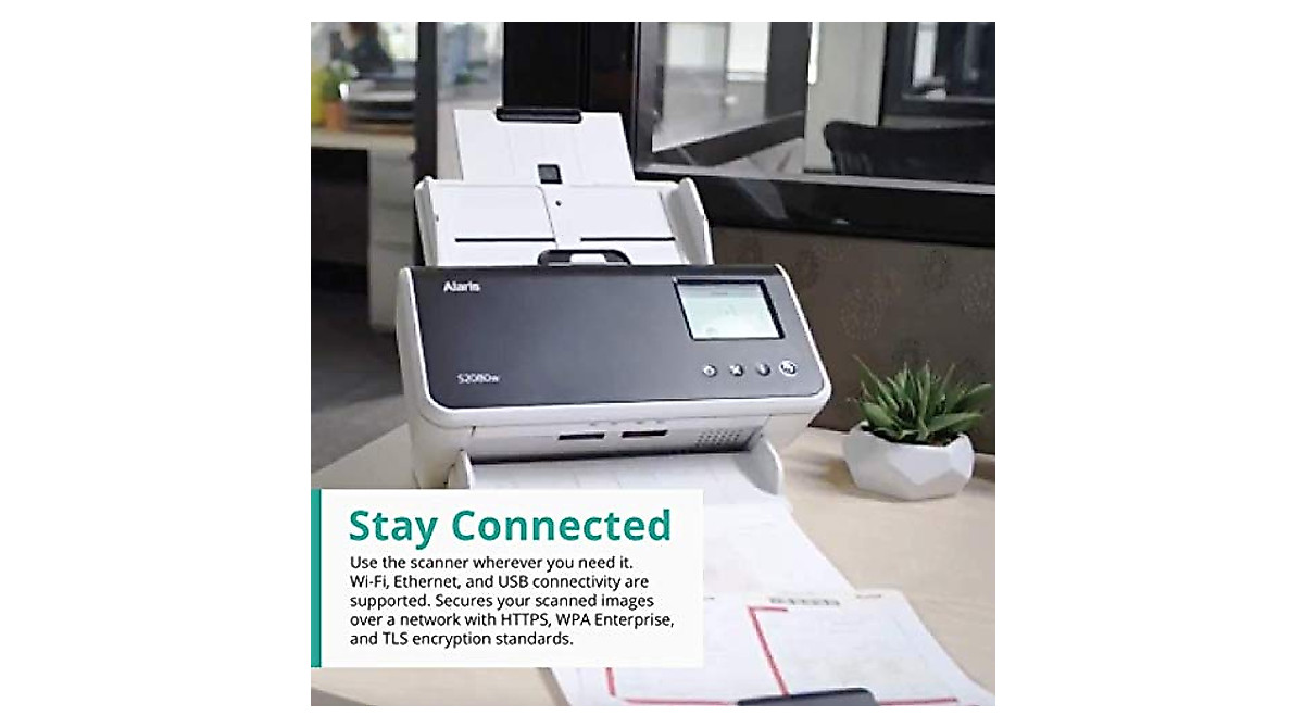 Kodak Alaris S2060W Cordless Scanner for Fast Color Document Capture