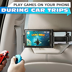 Adjustable Tablet Holder for Car Headrest 5.51-11" - Swivel Tablet Mount Car Headrest Tablet Holder Car Headrest Phone Holder Back Seat Phone Holder for Car Tablet Holder - Car Seat Phone Holder Mount