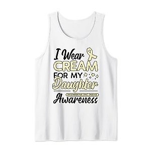 I Wear Cream For My Daughter Degenerative Disc Disease Ninja Tank Top
