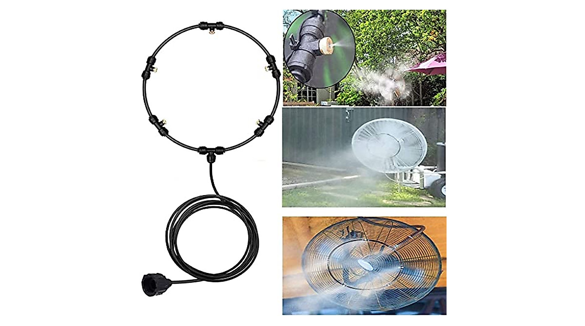 QFFL Outdoor Misting Fan Kit - Stay Cool This Summer