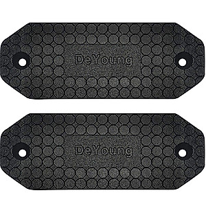 DeYoungArbeit 2-Pack Gun Magnet 46lbs Rated Magnetic Gun Mount + 4-Pack Gun Rack Wall Mount - Gun Racks Folding Shotgun Hooks Hangers Anti-Scratch