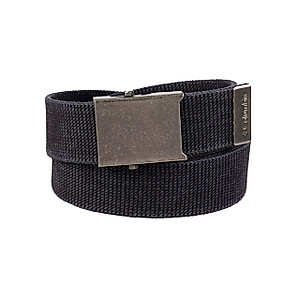 Columbia Unisex-adult Military Web Belt-Adjustable One Size Cotton Strap and Metal Plaque Buckle