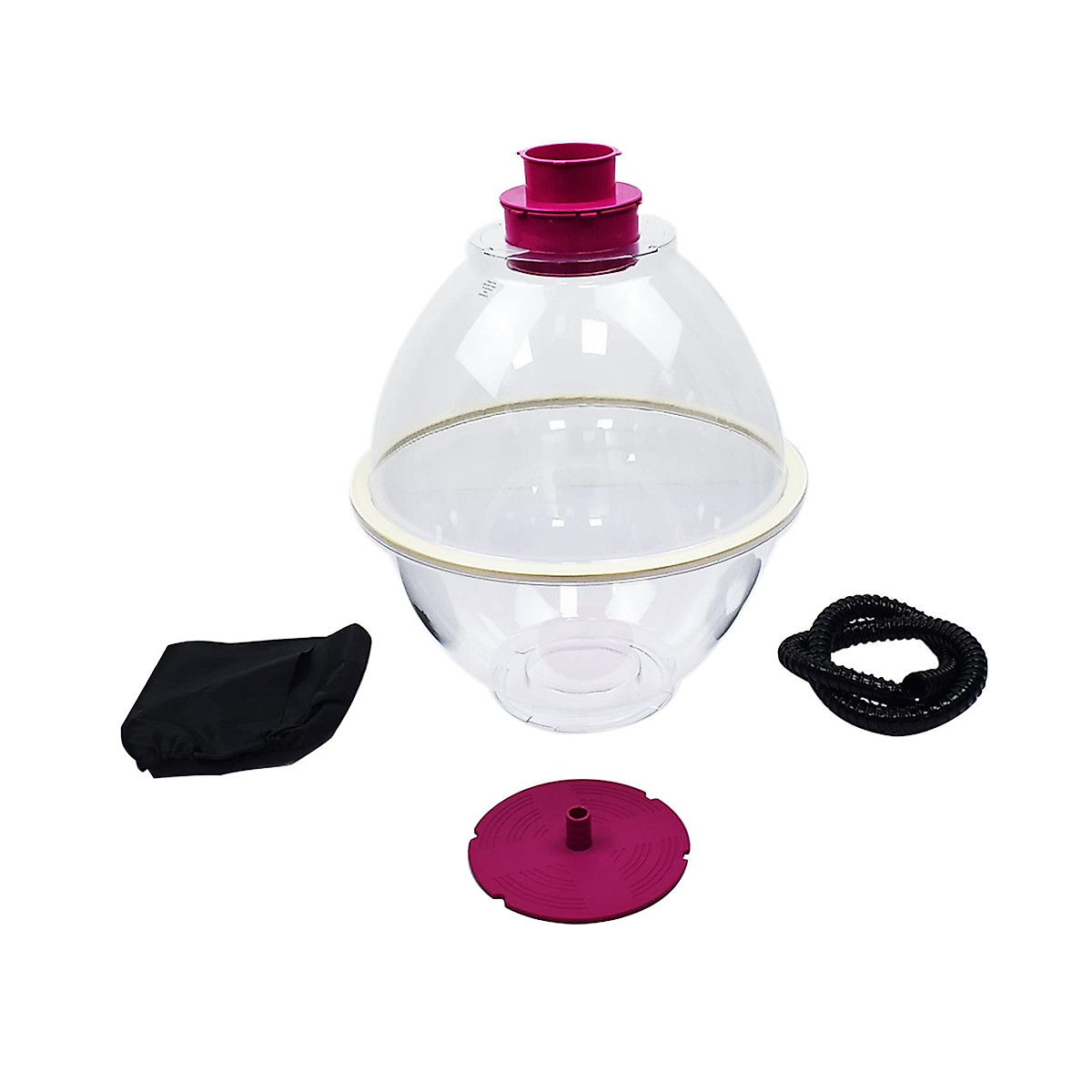 nLn Hope DIY Balloon Stuffing Machine,Expander Extractor for Balloon Rose Bouquet Wedding Christmas Birthday Party Gift Art Balloons Filling Decoration Supply,Transparent,15.2*15.2*13.1 inch(BZJ-37)