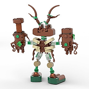 Epic Level Monster Singing Wubbox Building Block Set, Action Figures, Creative Toys, Collectibles, Birthday, Suitable for Boys and Girls Over 6+ Years Old (301 Pieces)