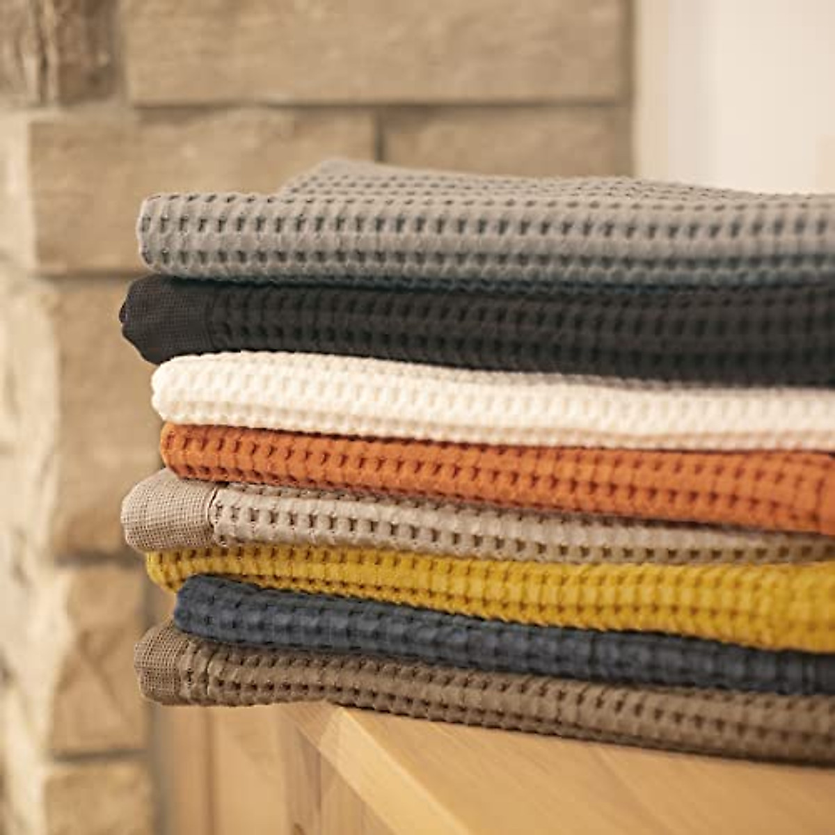 GILDEN TREE Bathroom Mat Absorbent Cotton Quick Dry for Shower, Bath & Bathtub Washable Thin (1, White)