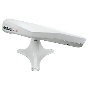 KING KF1000 Falcon Automatic Directional WiFi Antenna with WiFiMax Router and Range Extender - White