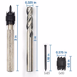 Spot Weld Cutter, Sheet Metal Hole Cutter, Punch Remover Panel Separator for Power Drill Welding Auto Body Work Tool, 3/8 Inch Drill Bit Tools