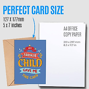 Mother's Day Card from Son, Daughter - Funny Birthday Card for Mom - Mom Birthday Card from Daughter - Dad Birthday Card - Happy Birthday Mom Card - Funny Birthday Card for Dad - Inappropriate Card