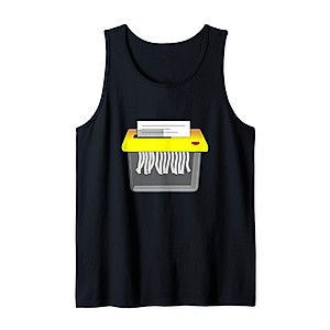 Paper Shredder Tank Top