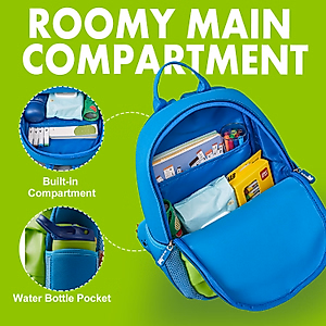 NOHOO Toddler Backpack Kids Backpack Cute Animal Schoolbag Waterproof Ocean Backpack for Baby Boys Girls Age 3 to 6 (Shark)