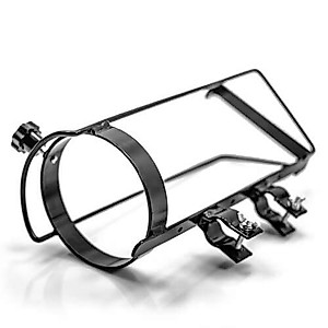 Walker Oxygen Tank Holder for Rollators & Walking Aids JO2W, Holds Single D or E Oxygen Cylinder Tanks