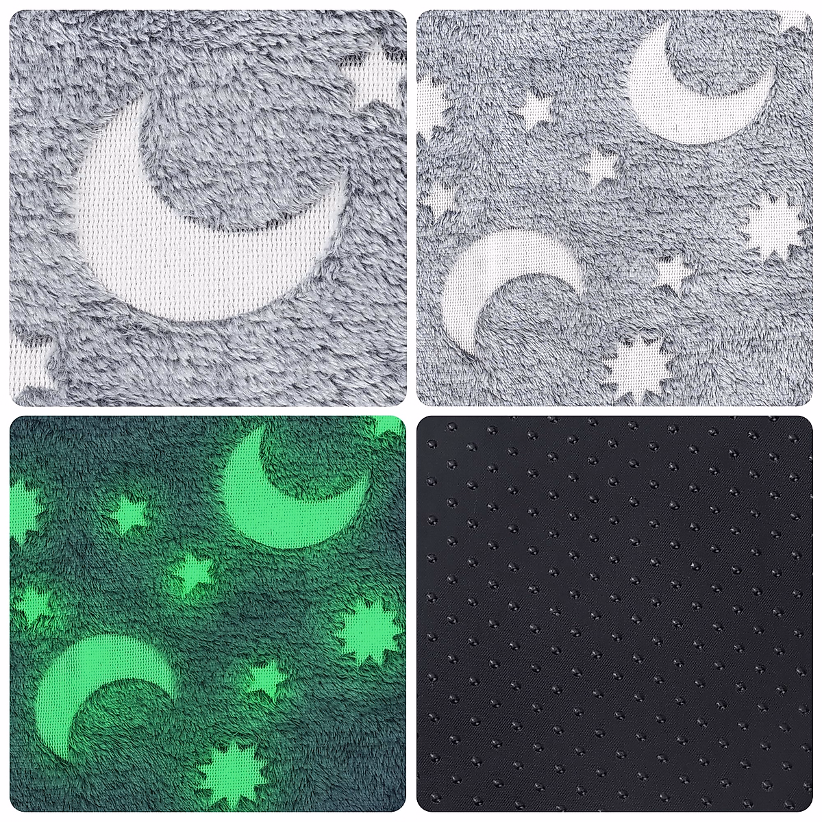 3PCS Guinea Pig Bedding Glow in Dark Small Pet Warm Liners Washable Hamster Bedding Pads, Absorbent & Anti Slip Rat Dragon Luminous Bedding Playing Mats for Small Animals, 14 inch