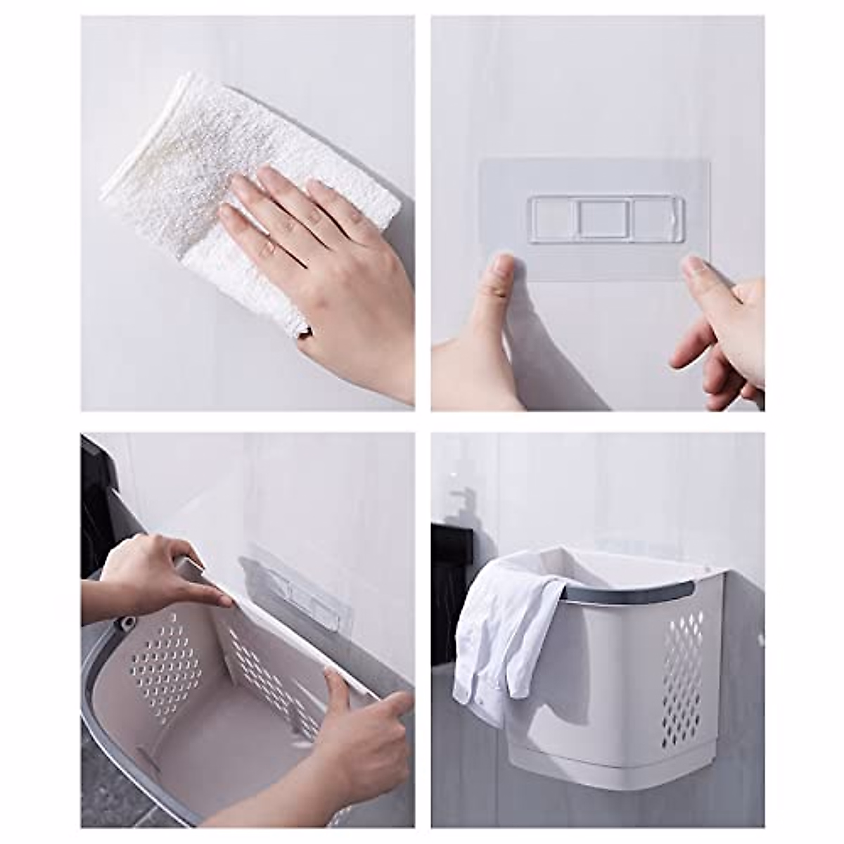 2 Tier Laundry Basket Vertical Standing Storage Basket Stand with Wheel Rolling Laundry Sorter Hamper Multipurpose Large Laundry Basket with 3 Basket Bins for Kitchen Bedroom Bathroom