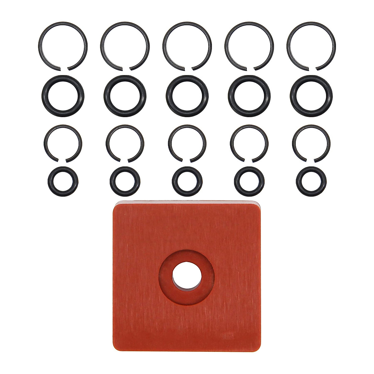 RURBRIN (5+5 Sets) 3/8" & 1/2" Impact Wrench Retainer Rings with O-ring, Fit For Electric/Pneumatic Wrench, Including Anvil Retaining Ring Install Tool