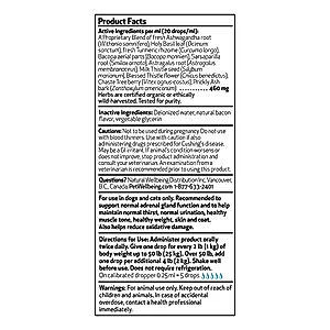 Pet Wellbeing Adrenal Harmony Gold - Vet-Formulated - for Dog Cushing's, Adrenal Health, Cortisol Balance - Natural Herbal Supplement 2 oz (59 ml)