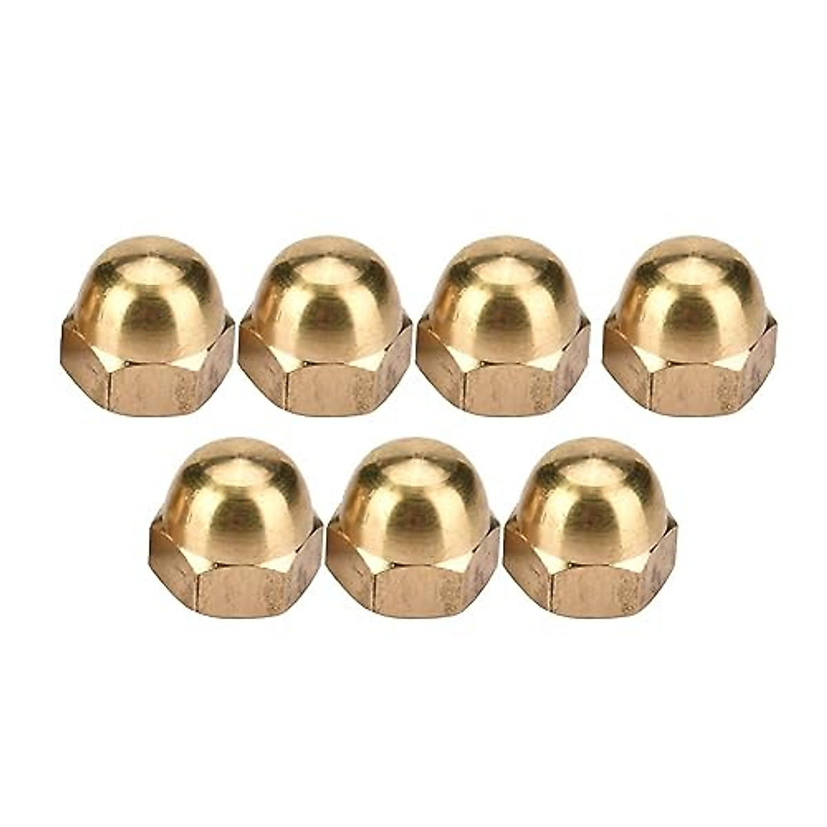 acorn dome head hex nuts,threaded dome cap nuts, Hex Acorn Cap Nut Decorative Round Head Cover Dome Nuts Kit Dome Head Cap Hex Nuts Set Fasteners for Machinery, Furniture, Vehicles, Etc(M5(20PCS)) ( C
