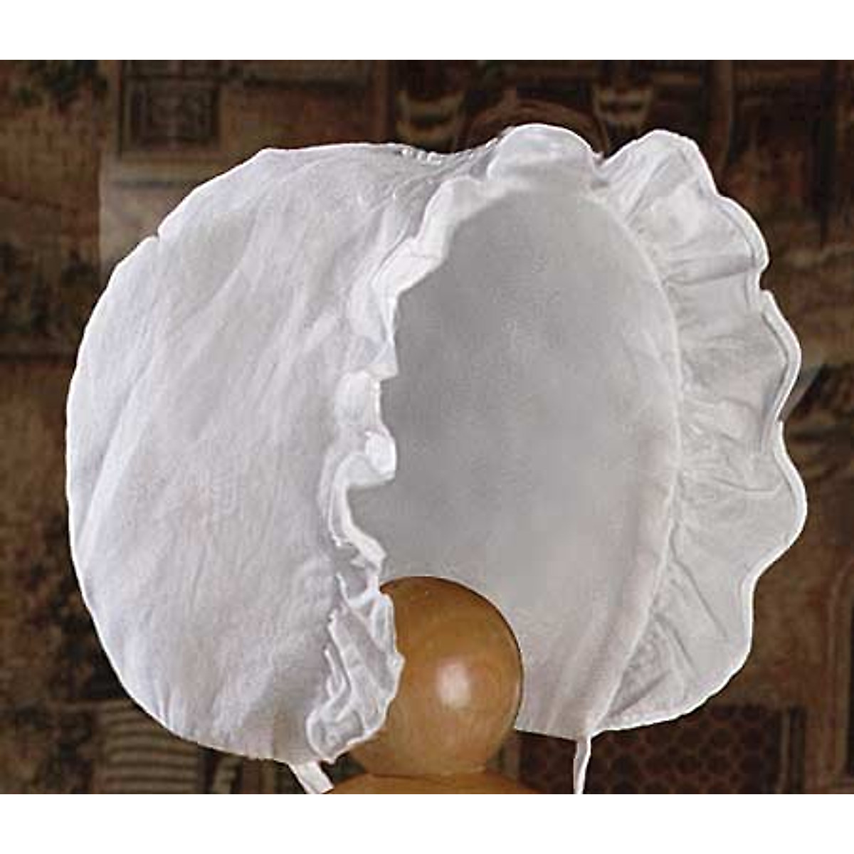 Hand Embroidered 33" Short Sleeve Heirloom Christening Gown w/Shadow Embroidery White